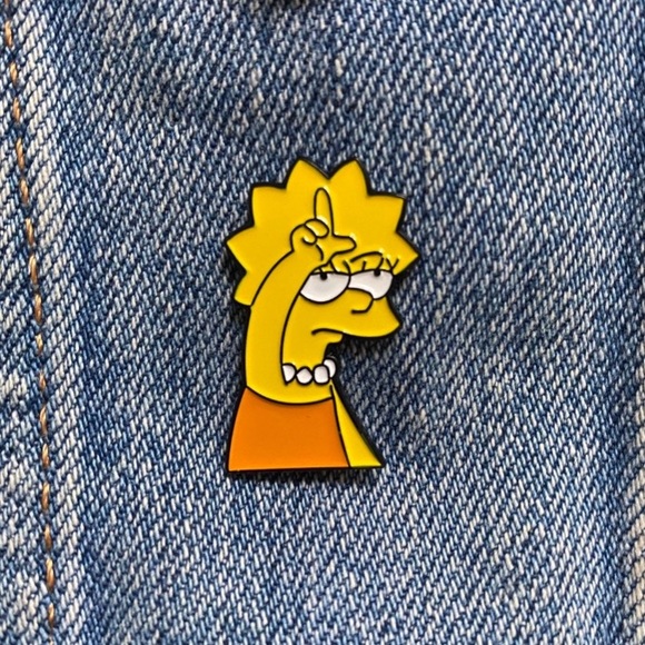 Jewelry | New Lisa Simpson Loser Enamel Pin | Poshmark